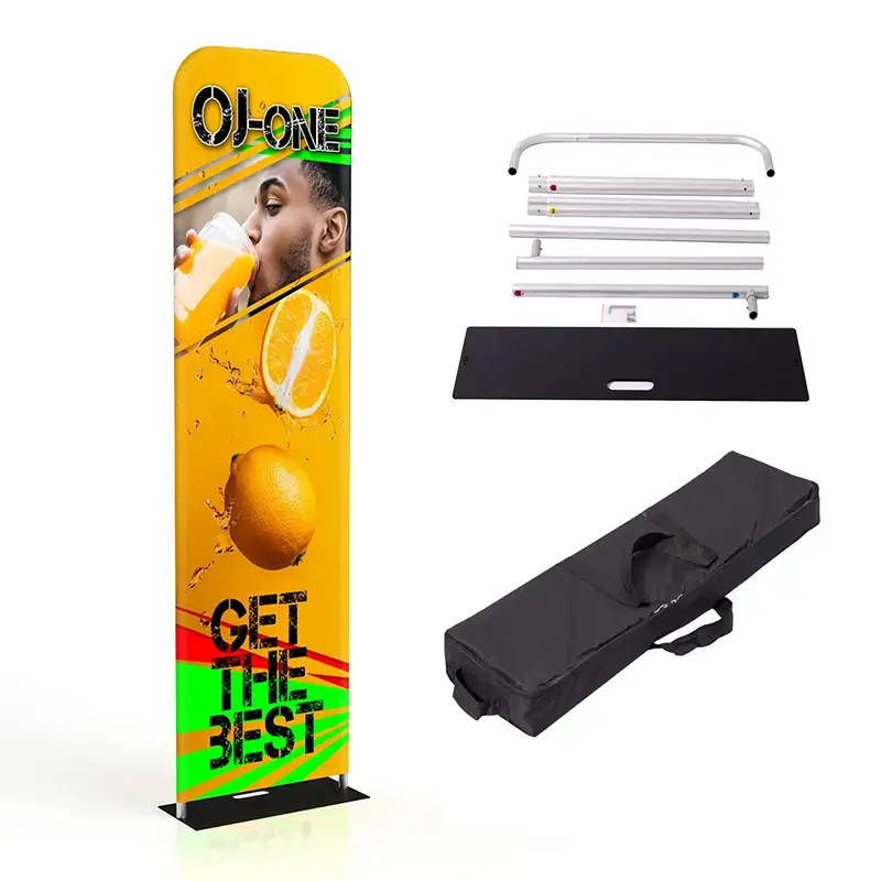2ft Eurofit Fabric Tube Display | Portable Trade Show Solutions