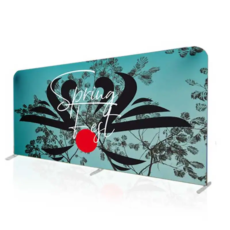 EuroFit Fabric Tube Display 20x8 ft | Large Exhibition Backdrop