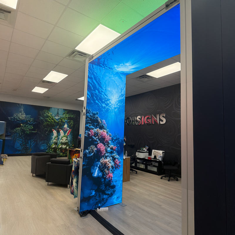 SEG Modular Light Box 40"x10Ft x10Ft Double Sided SKY BRIDGE L-Shape ...